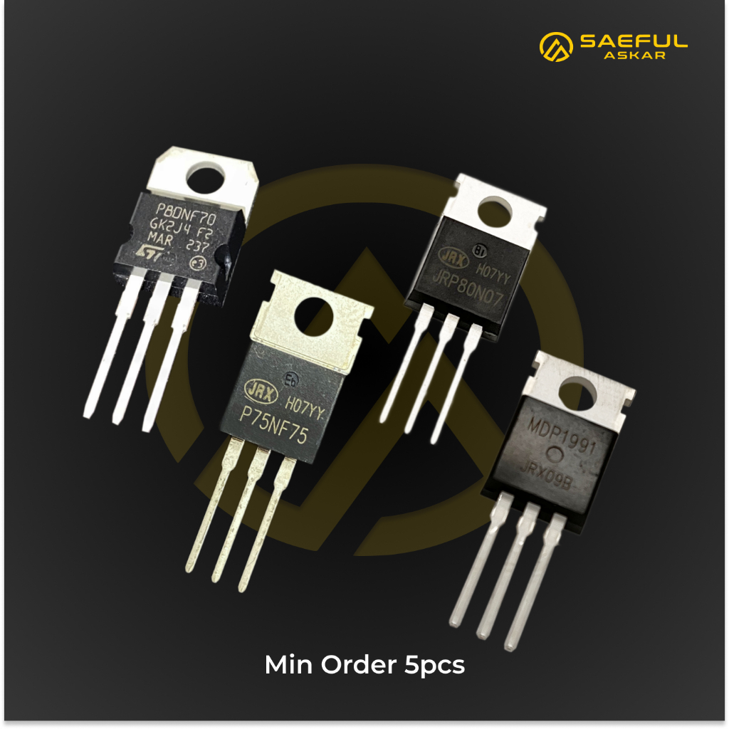 Jual Transistor Mosfet 80NF70, 80N07, 75NF75 controller Votol Sepeda ...