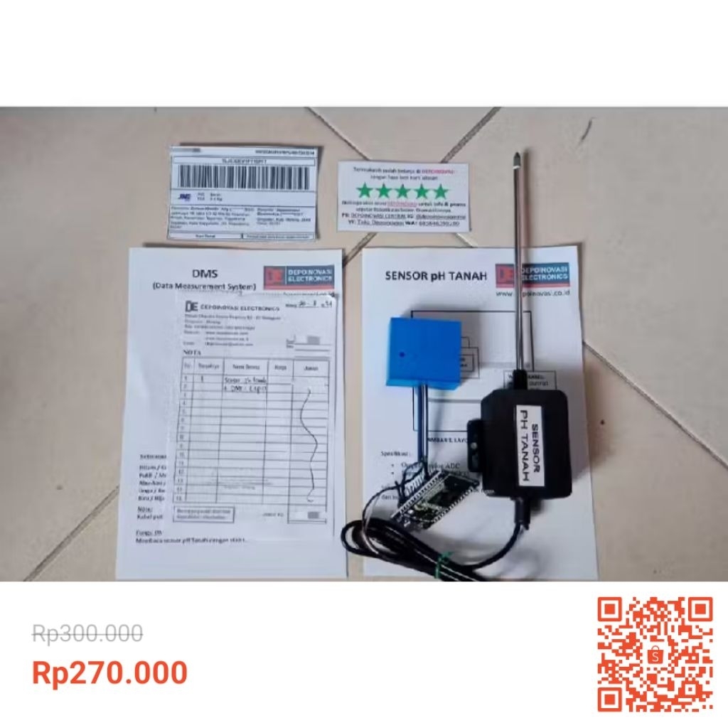Jual Sensor ph tanah dan Kelembaban Tanah Dms Support Esp32 Arduino ...