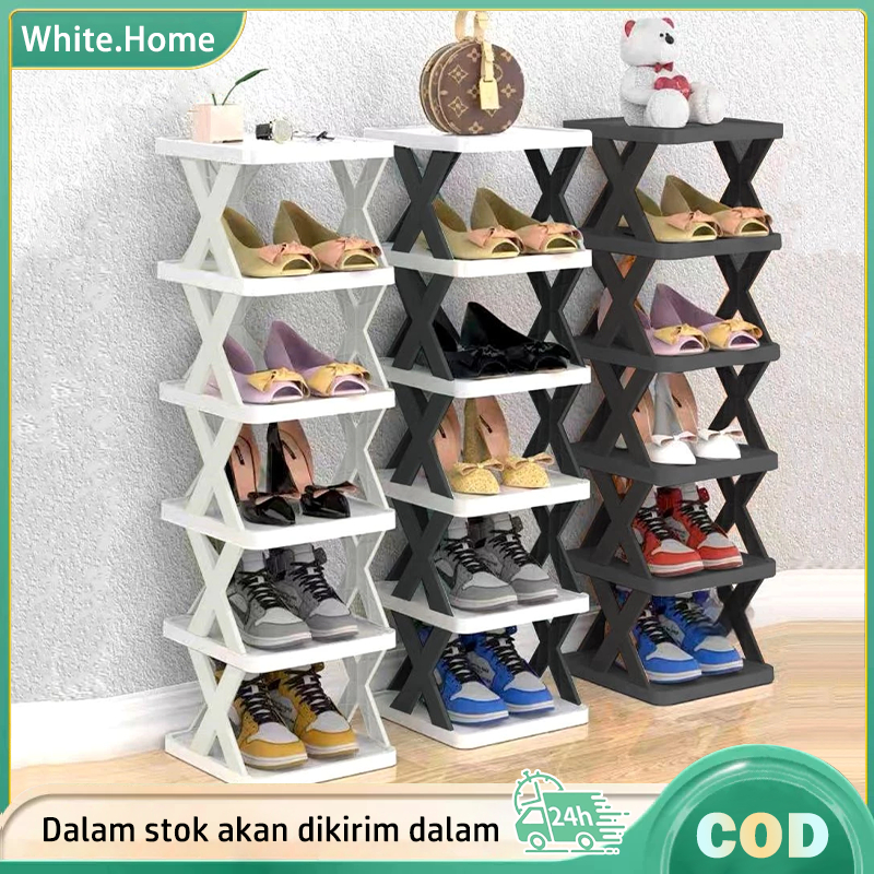 Jual Rak Sepatu Plastic Home Minimalis Tempat Sepatu Rak Sepatu X ...
