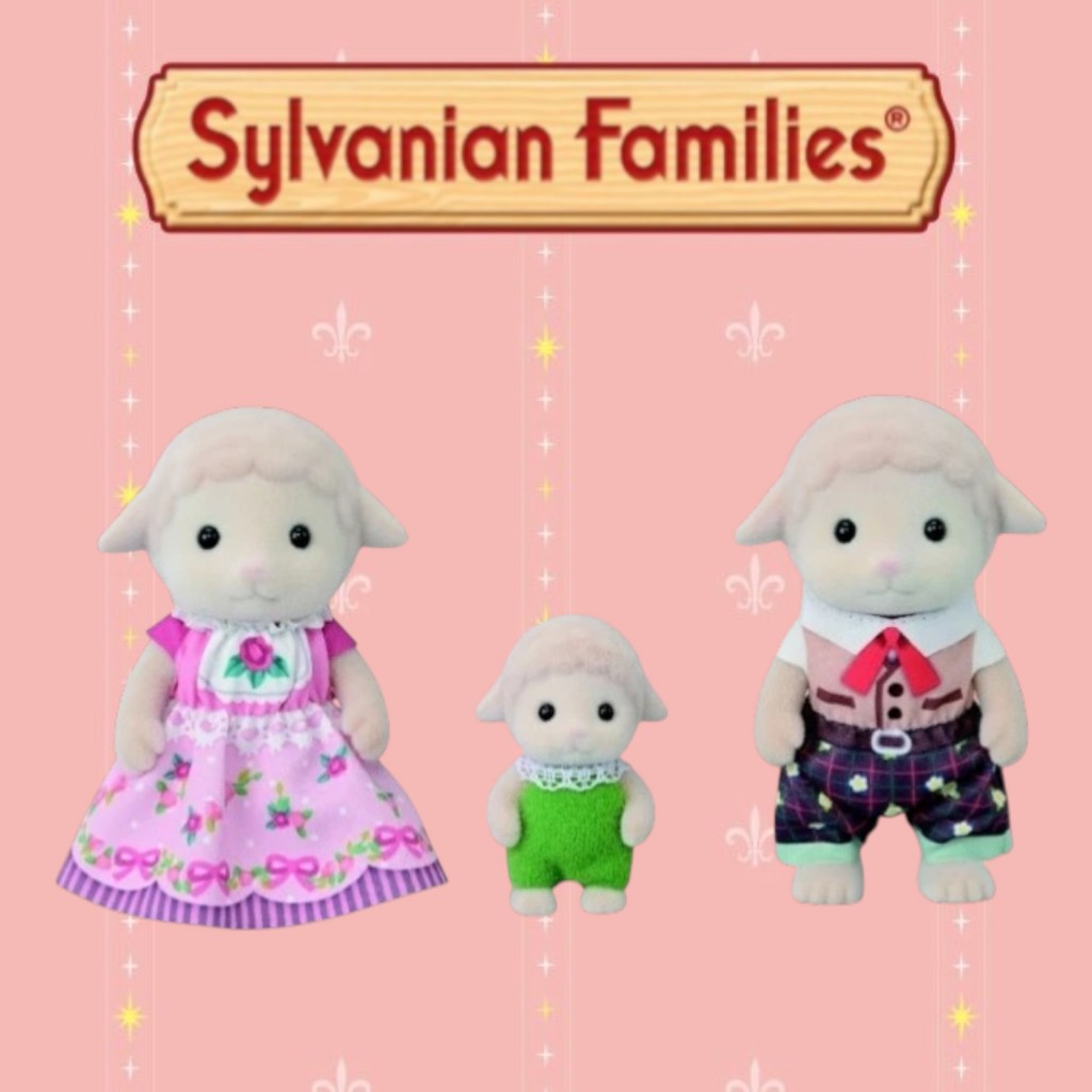 Jual Sylvanian Sheep Family Trio 5828 Figure | Shopee Indonesia