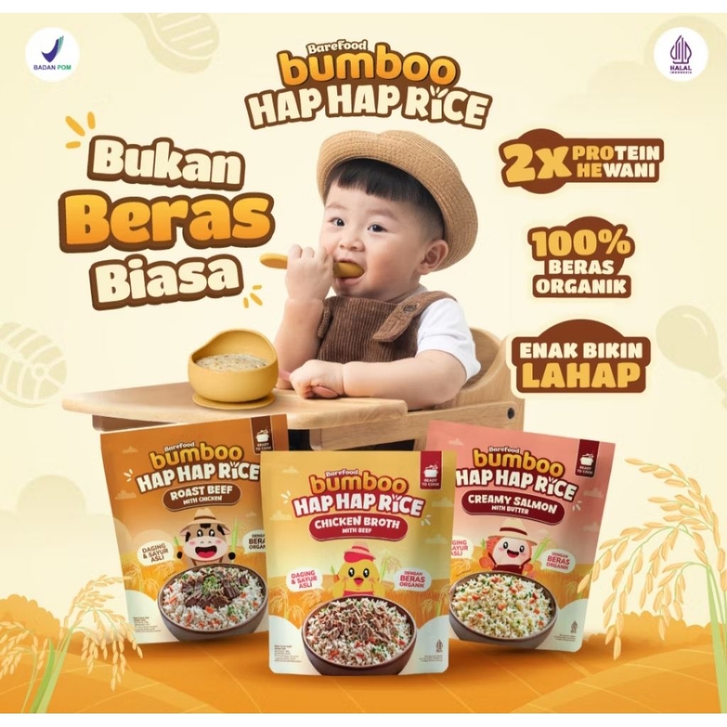 Jual Hap Hap Rice (Beras Organik BB Booster) - Bumboo | Shopee Indonesia