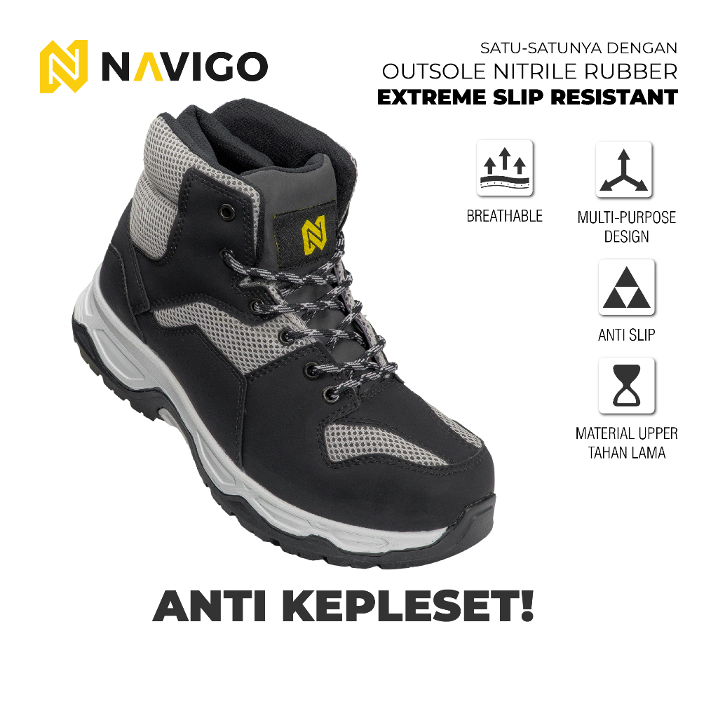 Jual Navigo Sepatu Boots Pria Wanita Casual Arutala High - Touring ...