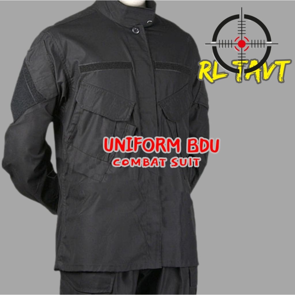 Jual Jaket BDU Tactical Uniform G.I Jet Black Cobra RL Tavt | Shopee ...