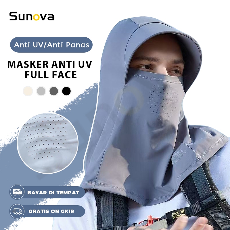 Jual Masker Anti-Uv dan topi Masker Leher Bersepeda Luar Ruangan Topi ...