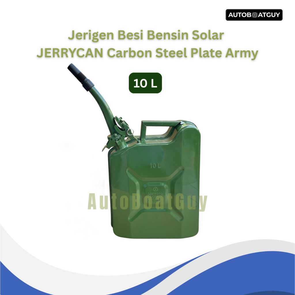 Jual Jerigen Besi Bensin Solar JERRYCAN Carbon Steel Plate Army 10 ...