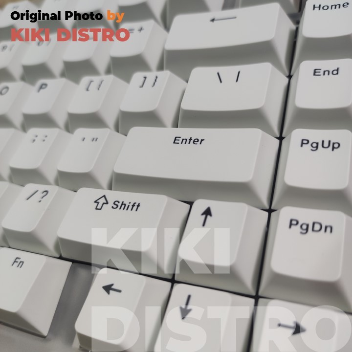Jual Keycaps Press Play Essential75 75% - Cherry Profile BOW White ...