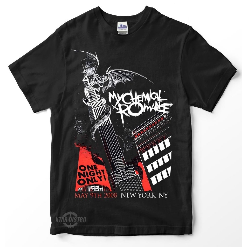 Jual Kaos band MY CHEMICAL ROMANCE LIVE NEW YORK tshirt mcr plastisol ...