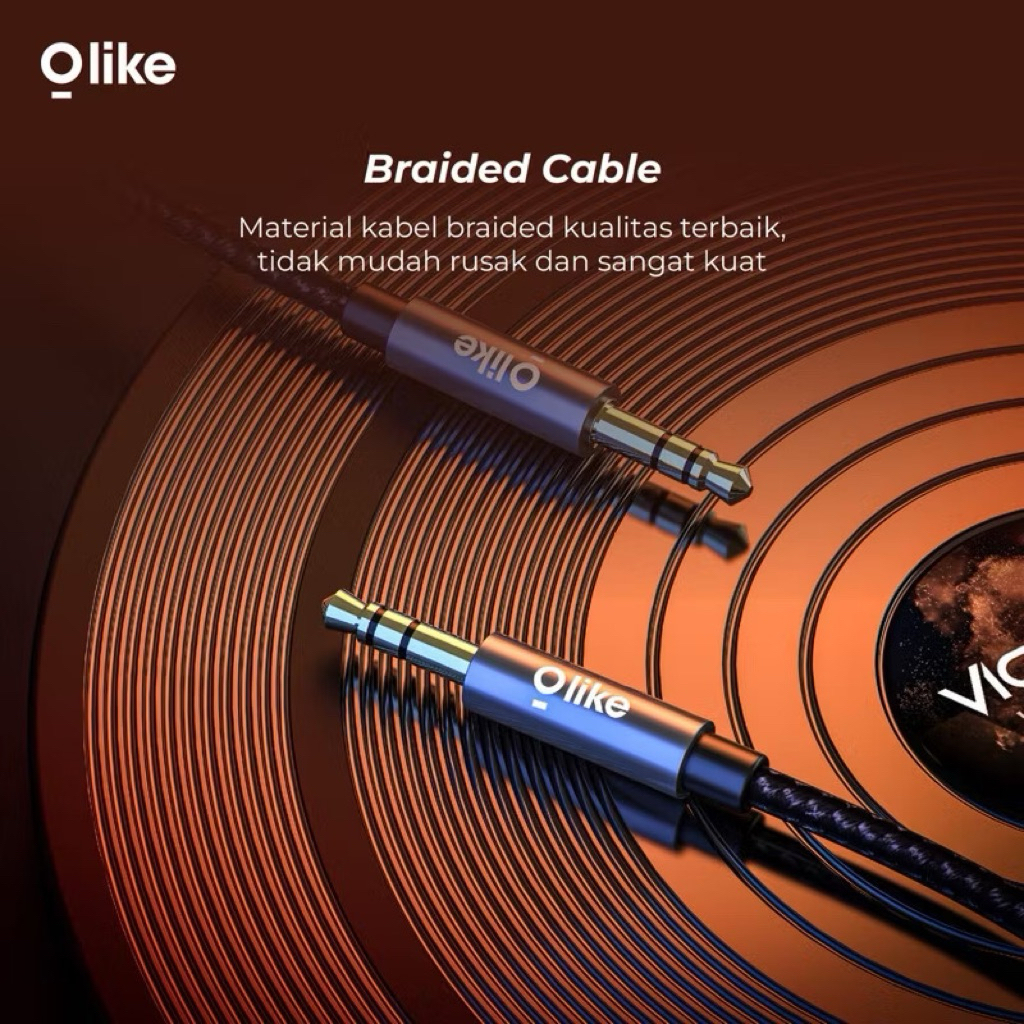 Jual OLIKE Jeck Audio Adapter Cable Panjang 1m 3.5mm Ka el AUDIO CABLE ...