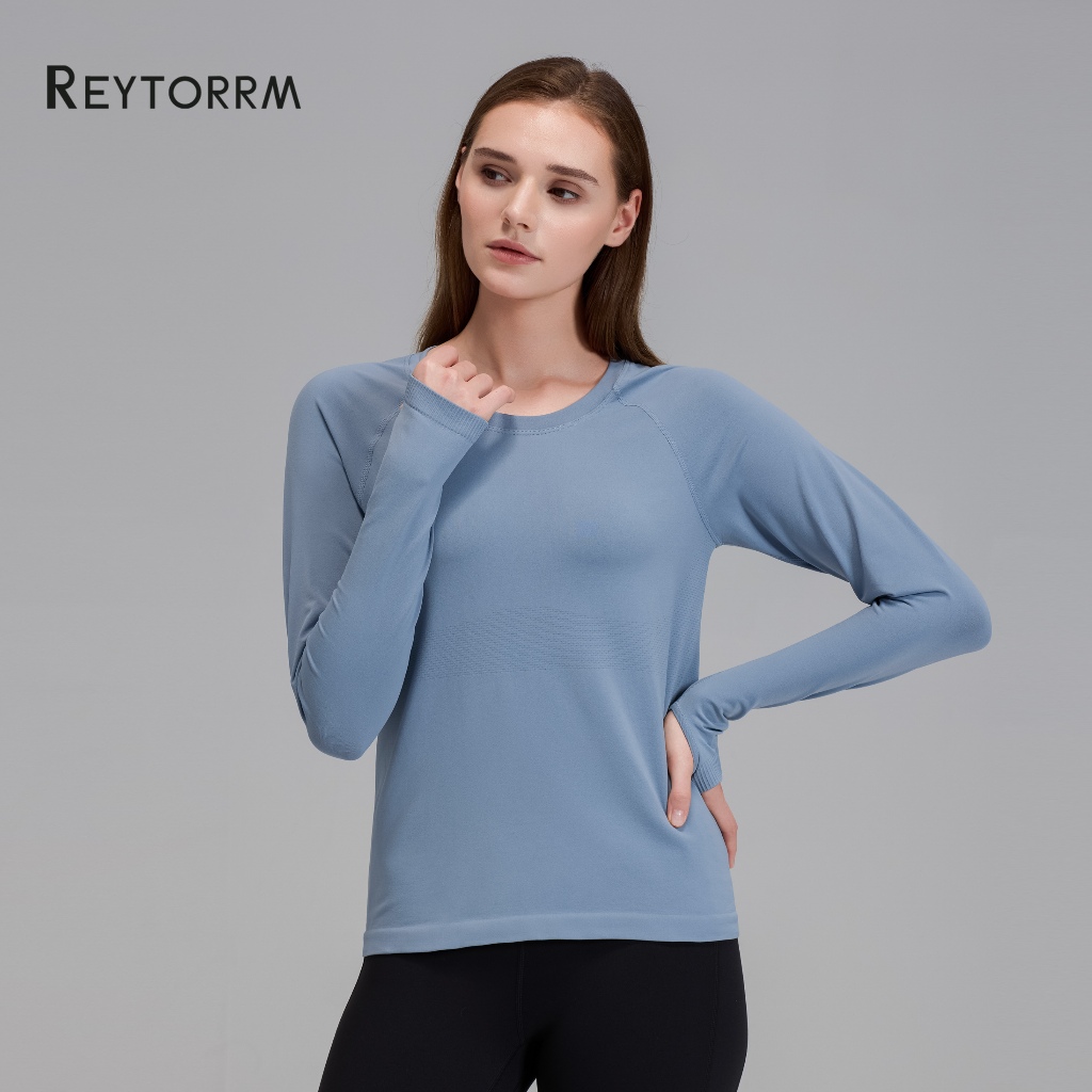 Jual Reytorrm LYCRA® Baju Olahraga Wanita Lengan Panjang Hijab Sport Kaos Long Sleeve T-Shirt ...