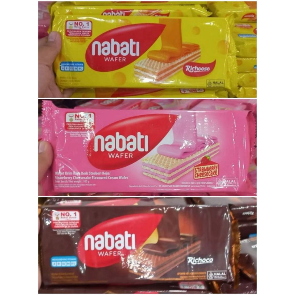 Jual nabati wafer 5000 an biat hajatan 1 dus isi 24 pcs | Shopee Indonesia