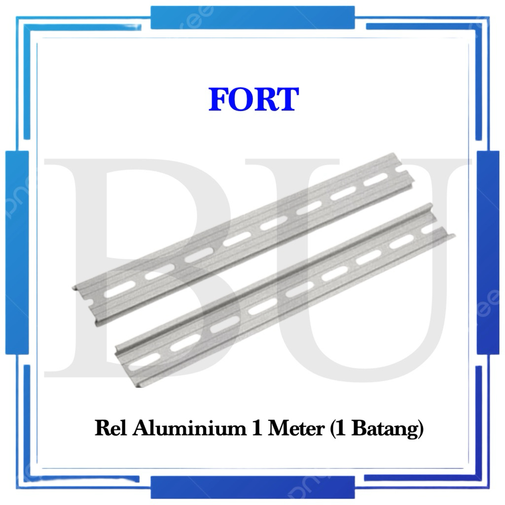 Jual Rel MCB Aluminium 1 Meter Din Rail 1 Fungsi merk FORT | Shopee ...