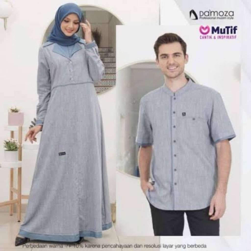 Jual PROMO TERMURAH COUPLE DAMOZA// GAMIS DERRYA // KOKO GIFFARY ...