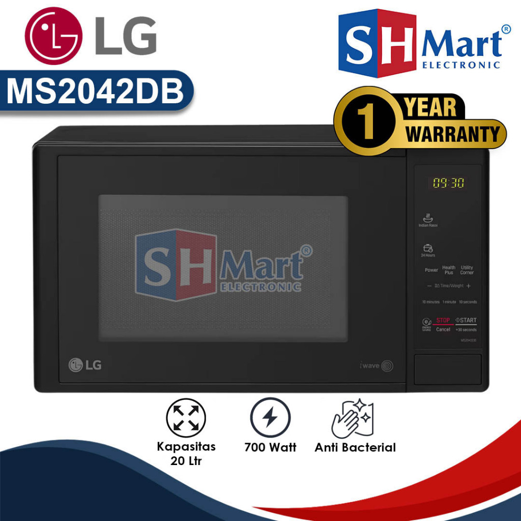 Jual MICROWAVE OVEN LG KAPASITAS 20 LITER MS2042DB INVERTER EASY CLEAN GARANSI RESMI | Shopee ...