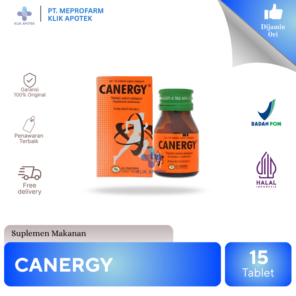 Jual CANERGY | Suplemen Pengubah Lemak Menjadi Energy | 1 Box isi 15 ...