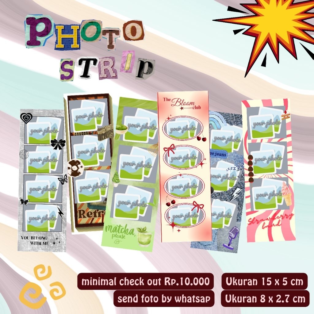 Jual Custom! Photostrip/Photoboth dengan berbagai macam template ...