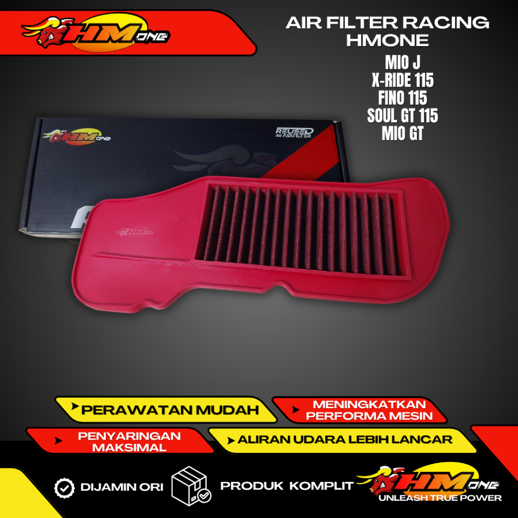 Jual filter udara racing hmone mio J fino 115 xride 115 soul gt115 ...
