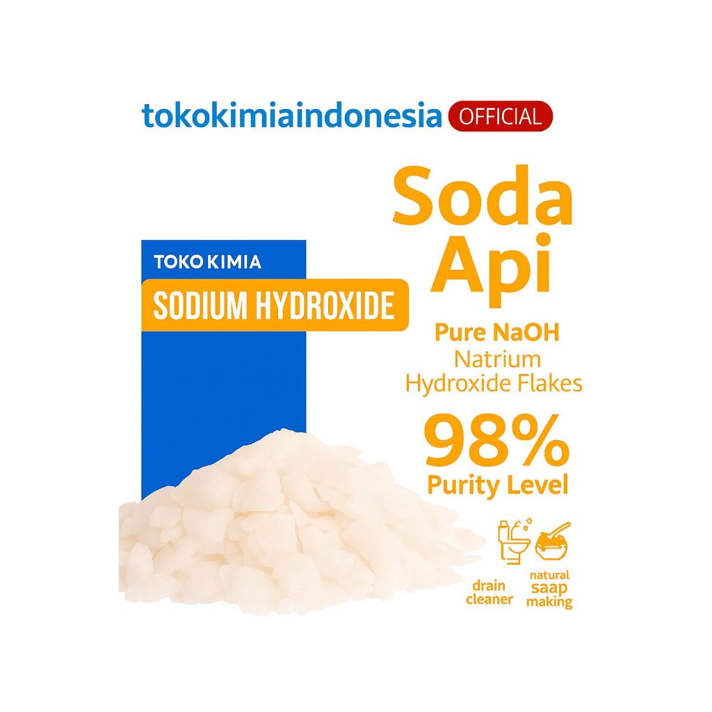 Jual Soda api / Caustic Soda Flake / NaOH 1 KG | Shopee Indonesia