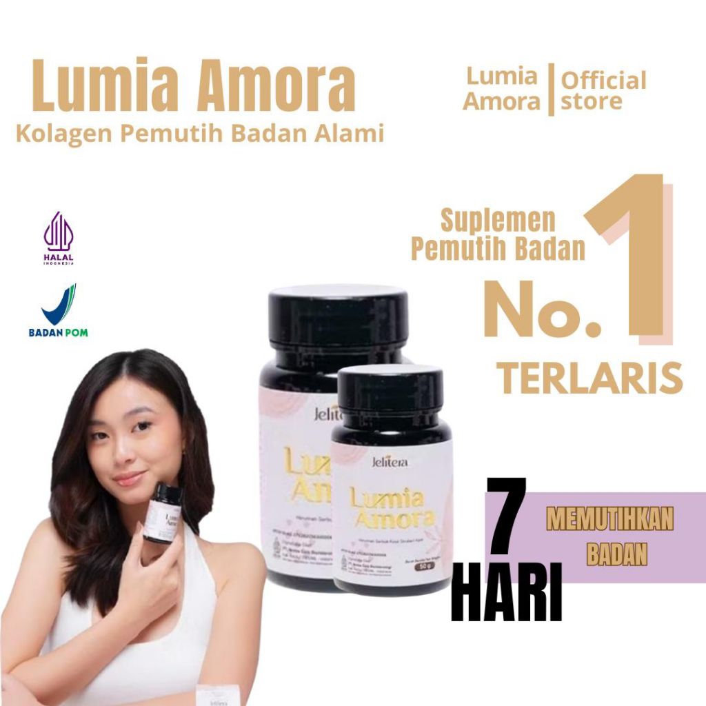 Jual Paket 2 Botol Lumia Amora Pemutih Kulit Dari Dalam | Shopee Indonesia