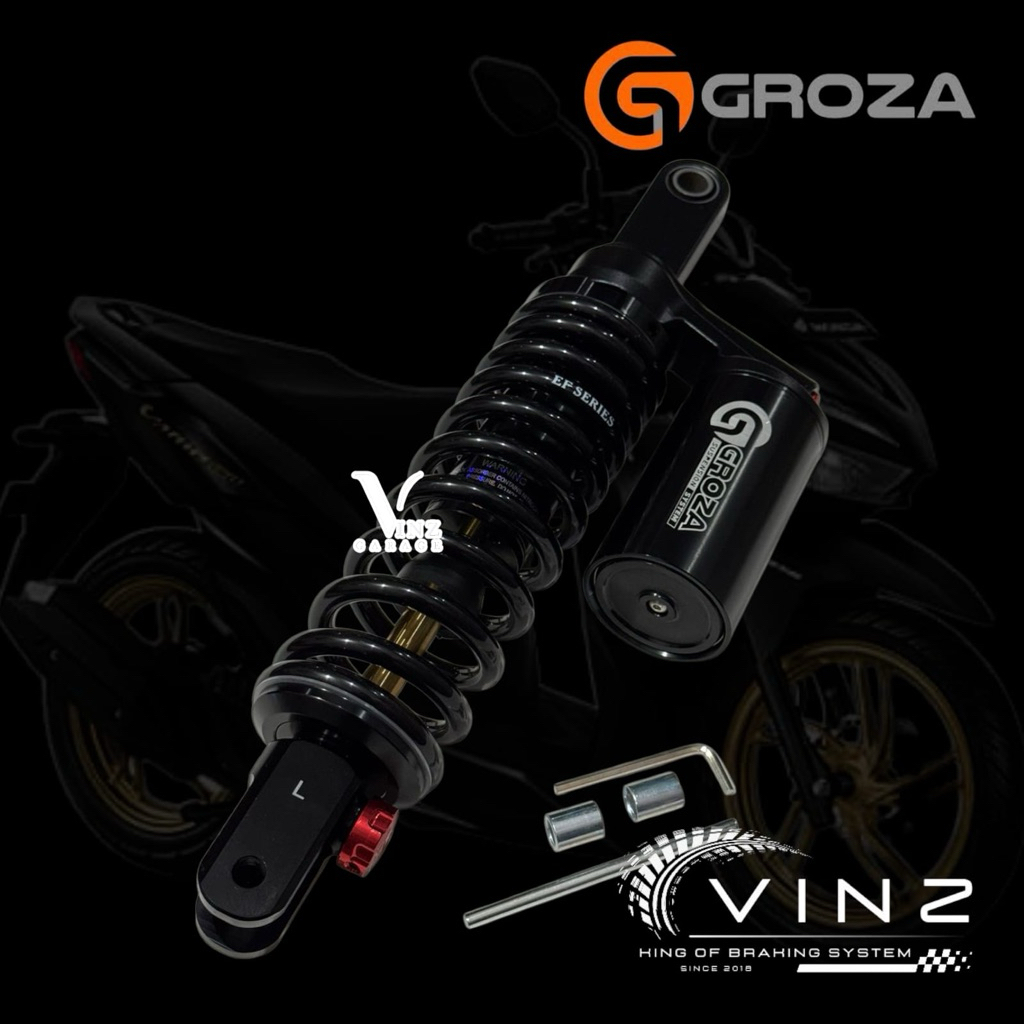 Jual Shock Groza Vario 150/125 Ef Series Black dan Titanium // Shock ...