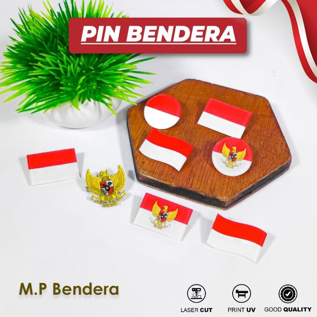 Jual Pin Bendera Merah Putih - Pin Bros Garuda - Pin Bendera ...