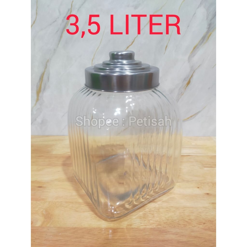 Jual Toples Kaca 3,5 Liter / Toples Kombucha / Toples Kaca Makanan ...