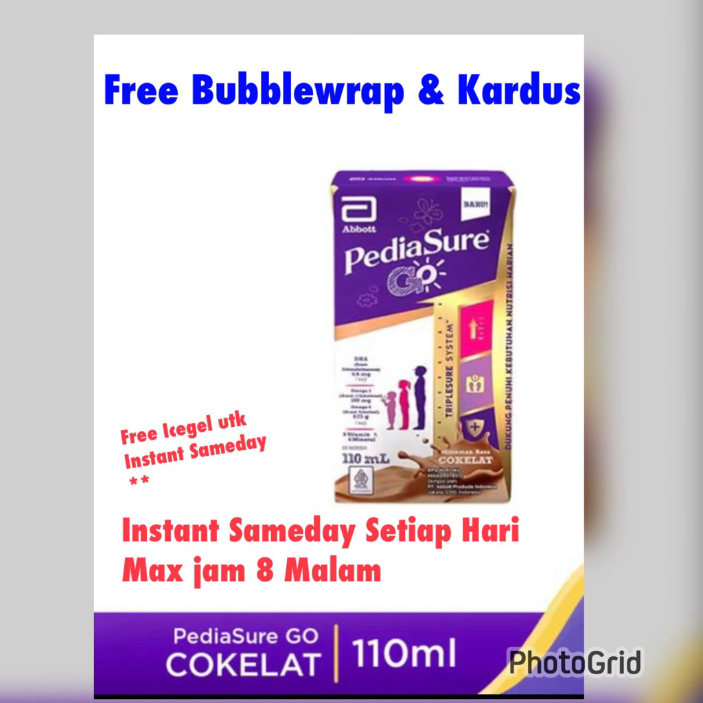 Jual Pediasure Go Cokelat 110ml Pediasure Go Coklat 110 ml Non Laktosa Pediasure UHT | Shopee ...