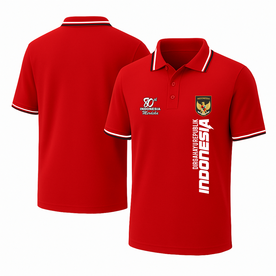 Jual POLO MLS 80 PTR - Kaos Polo Merah Garuda Indonesia – Desain 80 ...