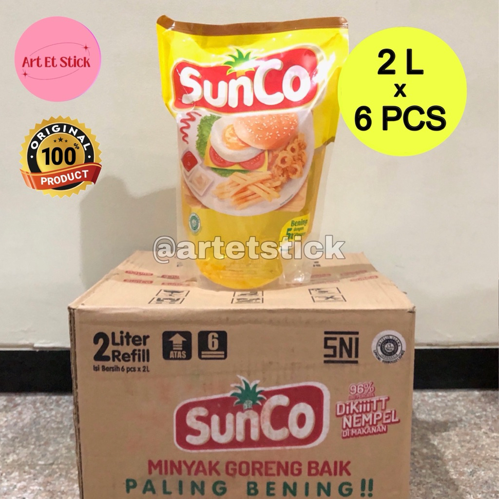 Jual Minyak Goreng Sunco 2 Liter - 1 Dus Isi 6 Pouch | Shopee Indonesia