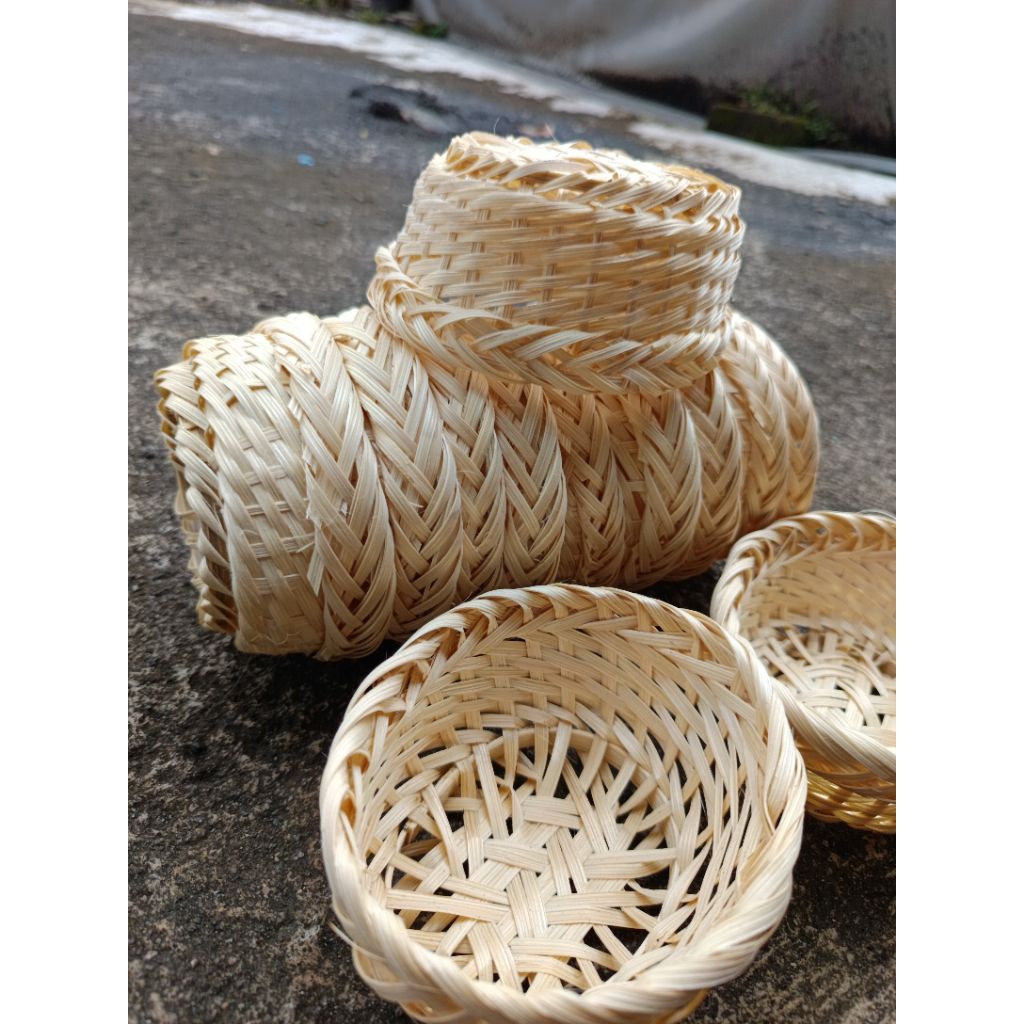 Jual Keranjang Bambu Oval besar Sangat Lucu Untuk Kemasan Produk ...