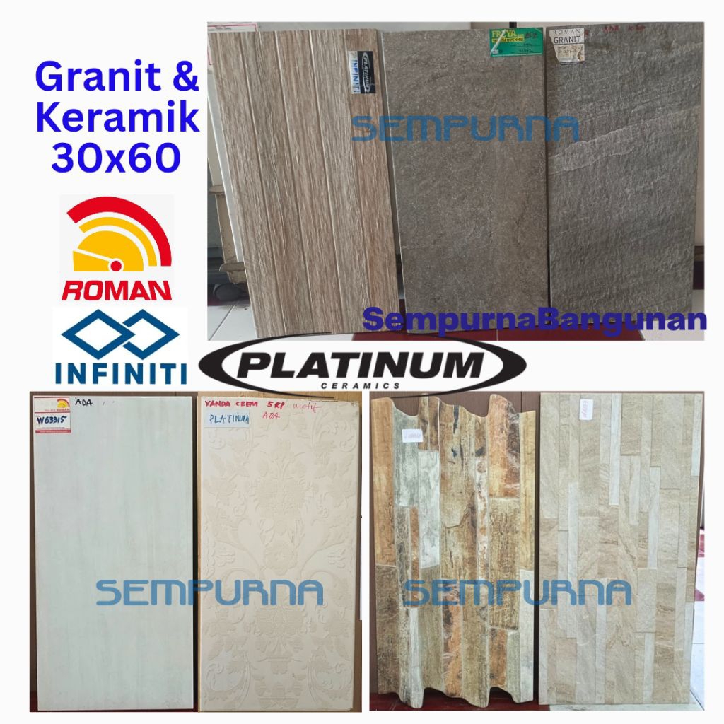 Jual Keramik kramik granite tile roman granit gt635513 30x60 dark grey ...
