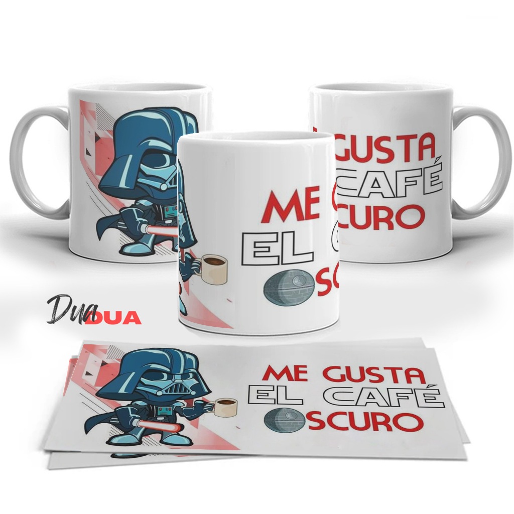 Jual Mug Star Wars Dart Vader Me Gusta El Cafe Scuro | Shopee Indonesia