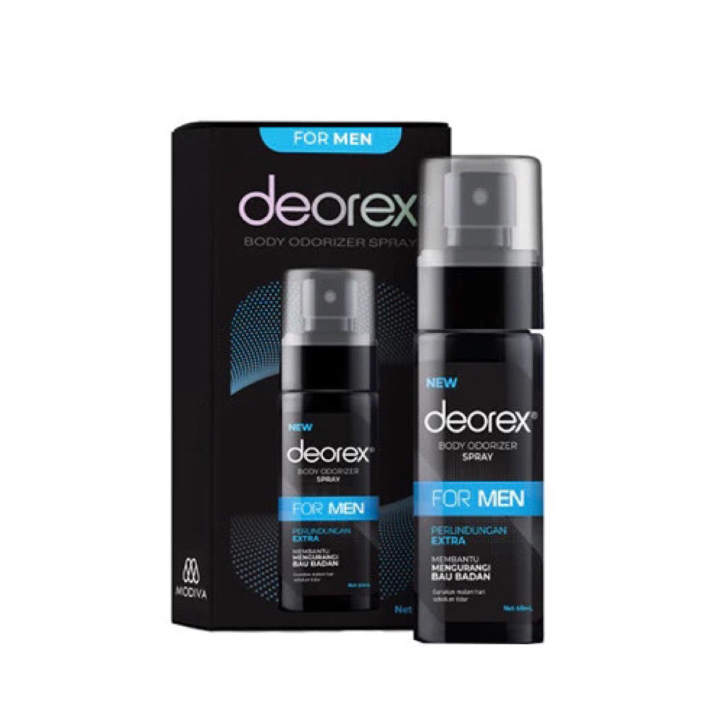 Jual Deorex Body Odorizer Spray For Men 60ml ED 2027 | Shopee Indonesia