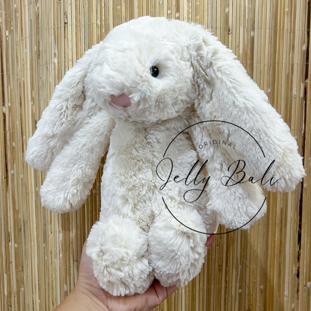 Jual Jellycat Bashful Cream Bunny Medium New Original White Rabbit Doll Birthday Gift | Shopee ...