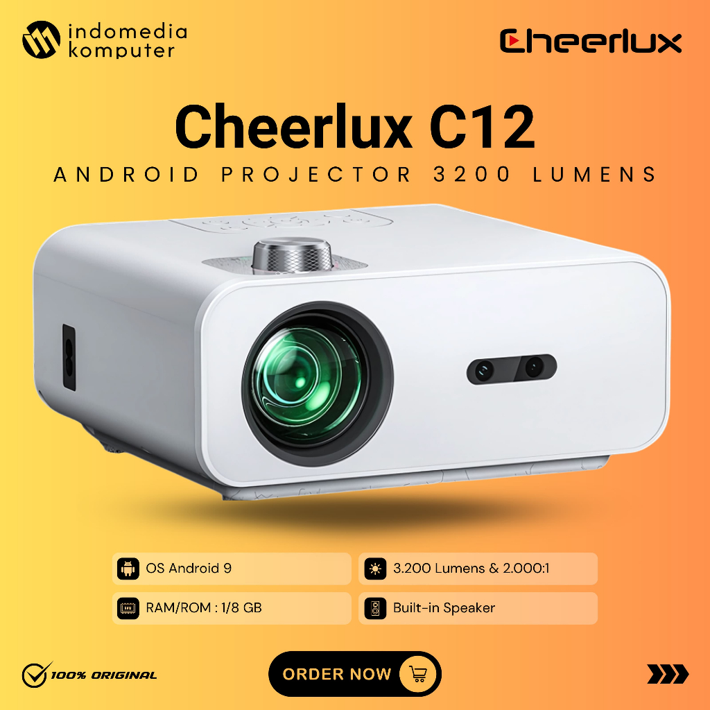 Jual PROJECTOR C12C CHEERLUX ANDROID | Shopee Indonesia