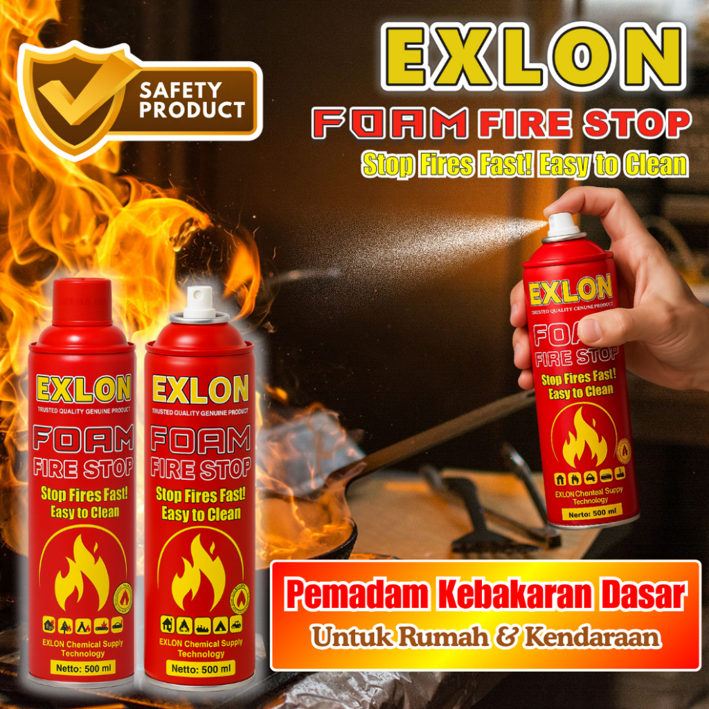 Jual [EXLON] FOAM FIRE STOP - Alat Pemadam Api Mini Portable / Pemadam ...