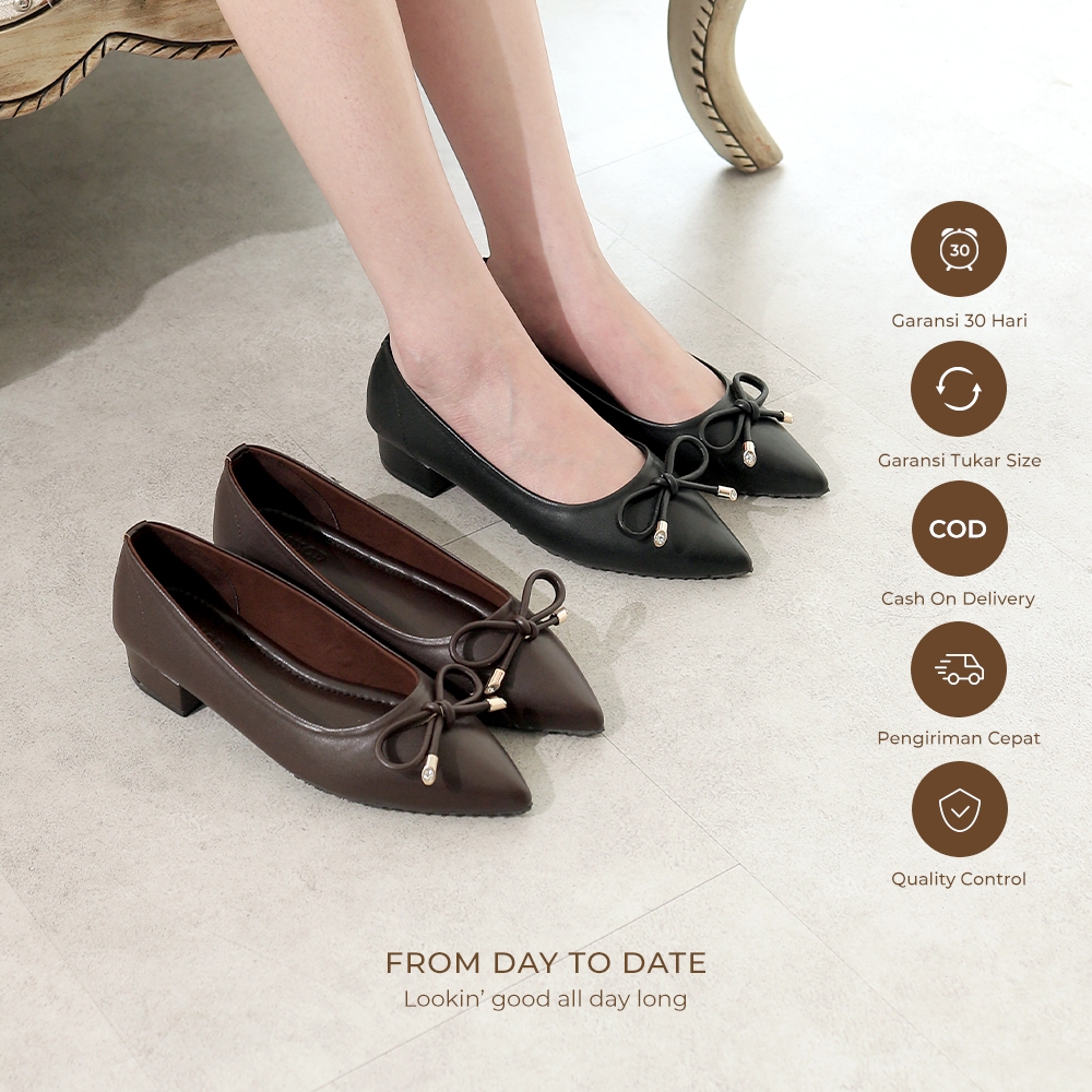 Jual WINOD Lula Sepatu Heels Wanita Pita Casual Slip On | Shopee Indonesia