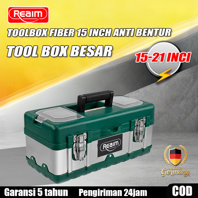 Jual Reaim Tool Box Besar 15-21 Inch Box /Besi Baja Kotak Perkakas ...