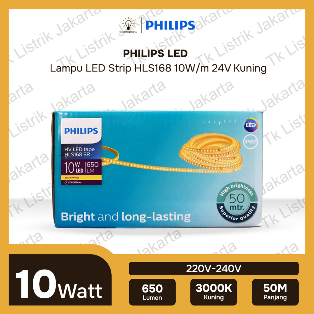 Jual Lampu LED Strip Philips HLS168 10W/m 50Mtr 24V | Shopee Indonesia