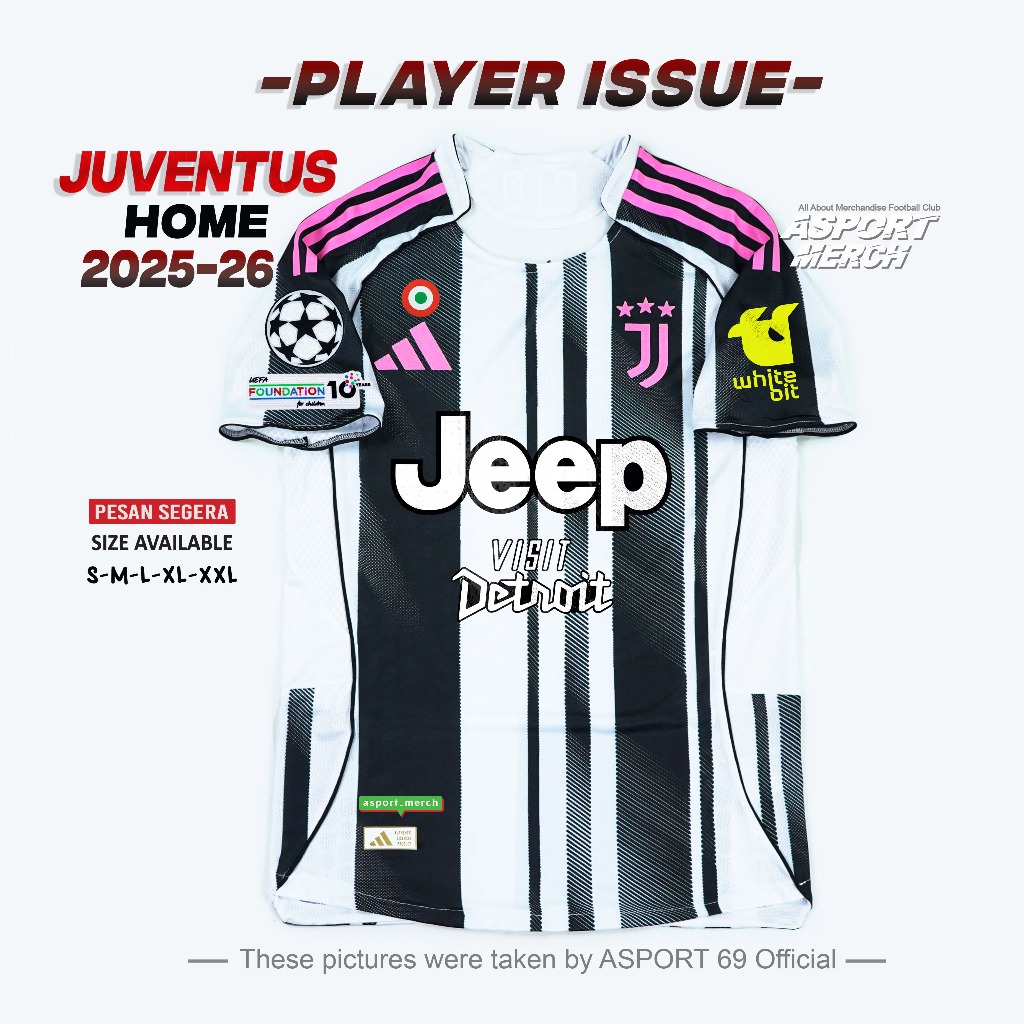 Jual PLAYER ISSUE JUVE HOME 2025 2026 JUVE HOME PI 25 26 | Shopee Indonesia