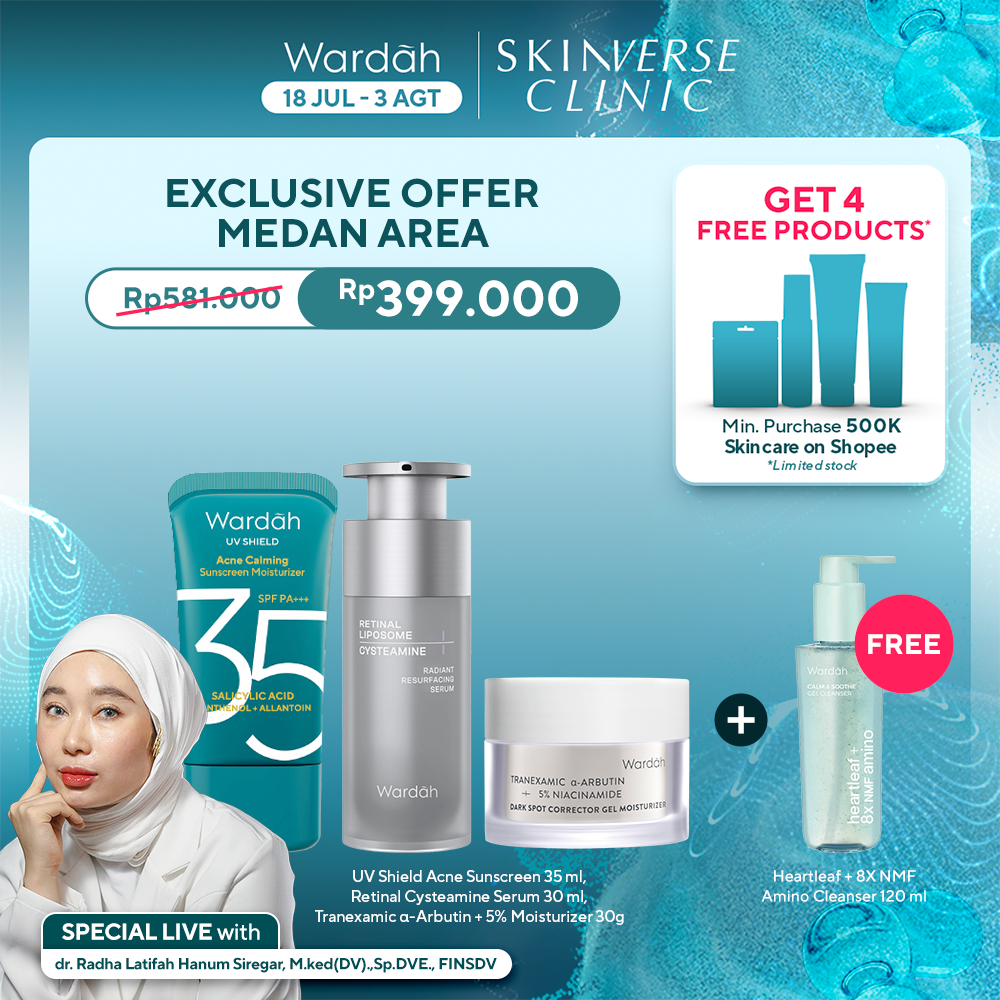 Jual [SPECIAL BUNDLE SKINVERSE: MEDAN] Wardah UV Shield Acne Sunscreen ...