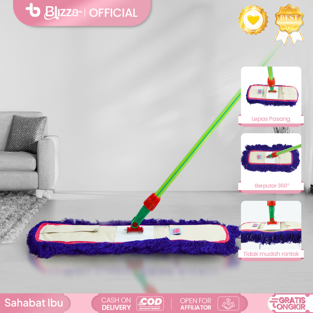 Jual Promo Diskon Gajian – Alat Pel Kering Microfiber Dust Mop Lantai ...