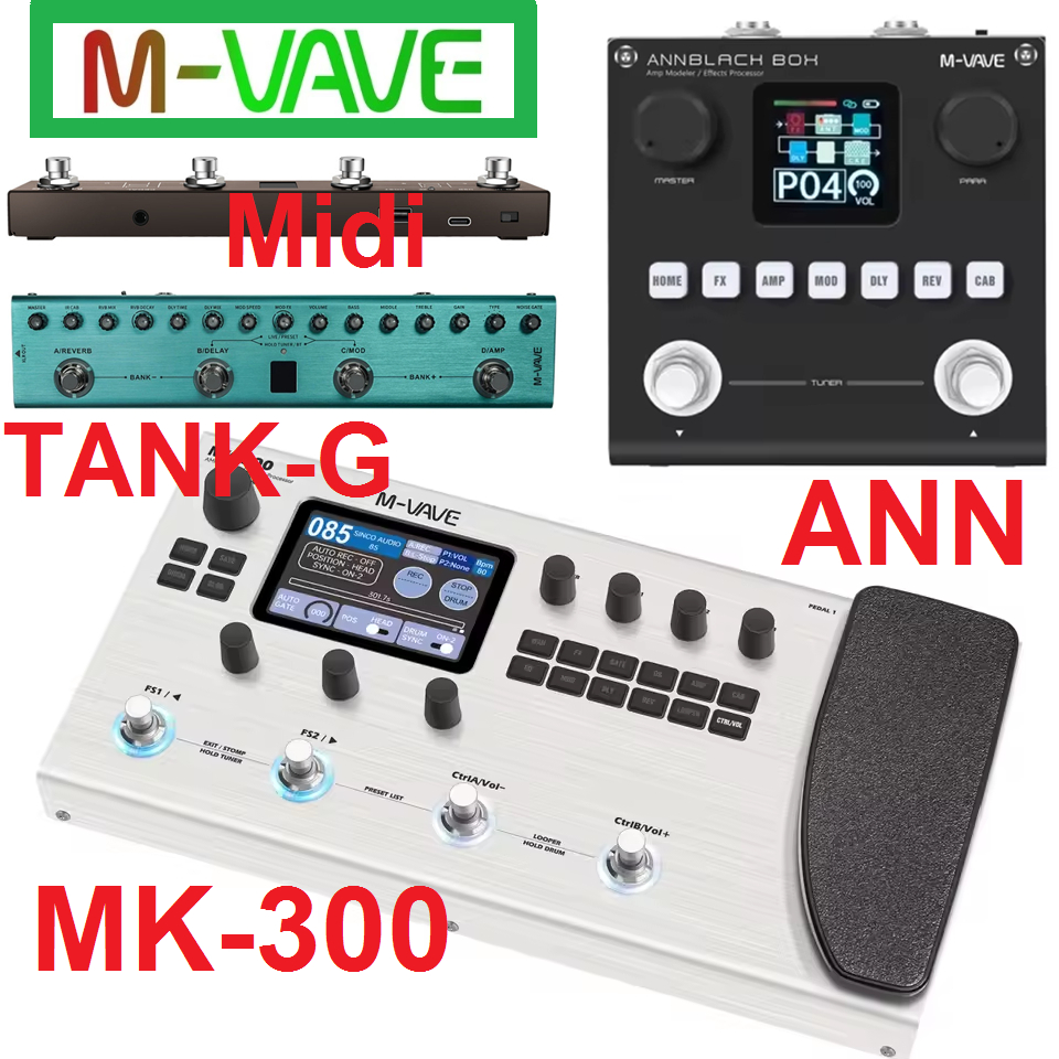 Jual Mvave Guitar Effect Gitar Efek M-vave Tank G TANK MINI Midi MK300 ...