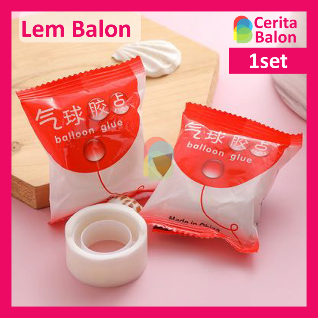 Jual [1 rol] Lem balon/ Rantai Balon/ Pengait Balon/ Balloon Glue Dots ...