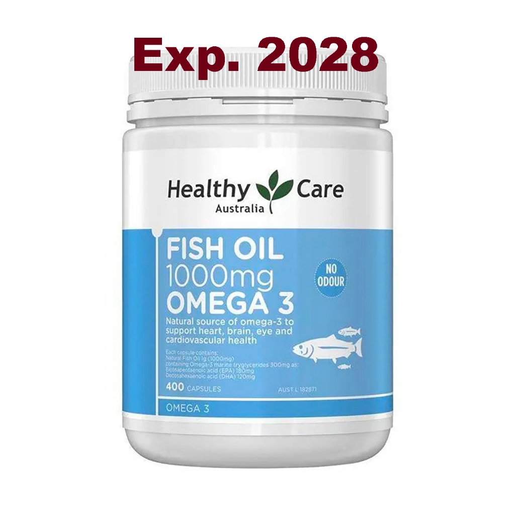 Jual Healthy Care Fish Oil Omega 3 1000mg 400 Capsules | Shopee Indonesia