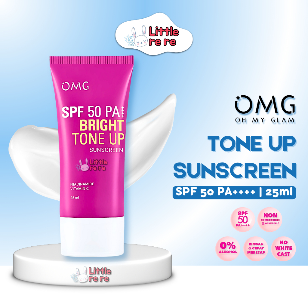 Jual OMG OH MY GLAM Bright Tone Up UV Barrier Sunscreen SPF 50 PA ...