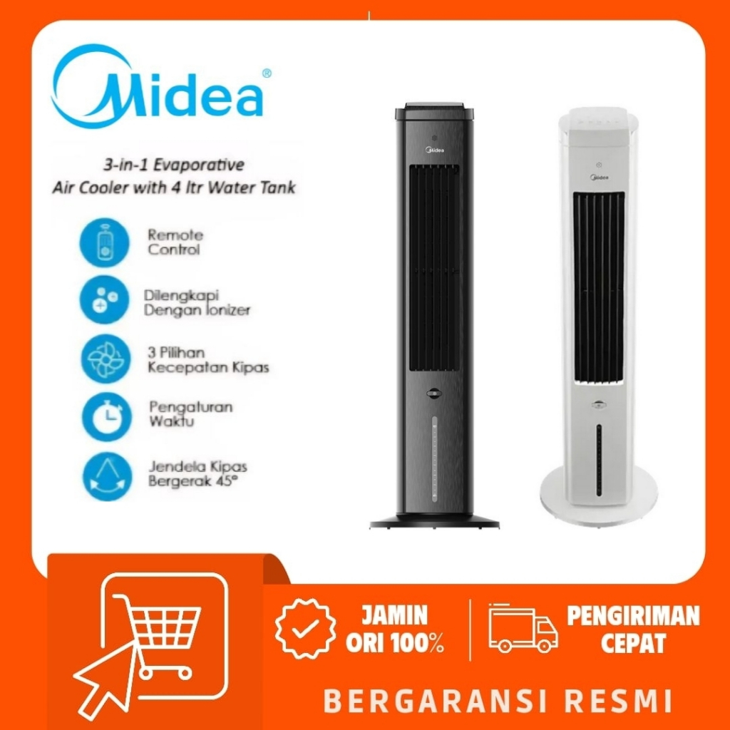 Jual Midea MAC-400R0BPW Air Cooler 3-In-1 Evaporative Remote and ...