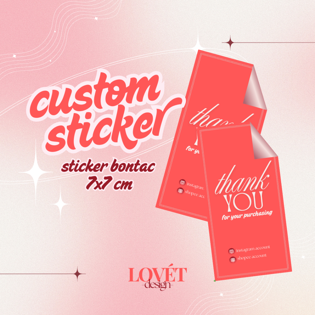 Jual CUSTOM STIKER 7 X 7 CM | Shopee Indonesia