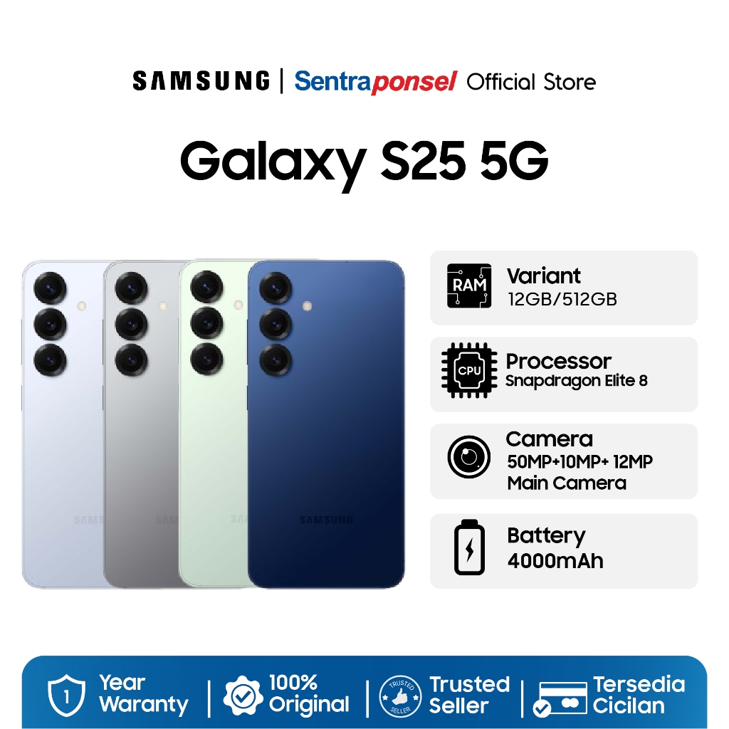Jual Samsung Galaxy S25 5G 12GB/256GB 12GB/512GB Smartphone AI Galaxy ...