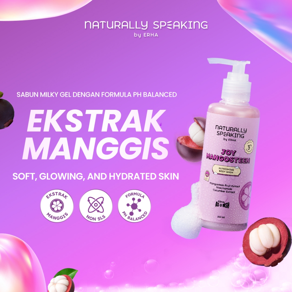 Jual Naturally Speaking Joy Mangosteen Refreshing Body Wash 200ML | Shopee Indonesia