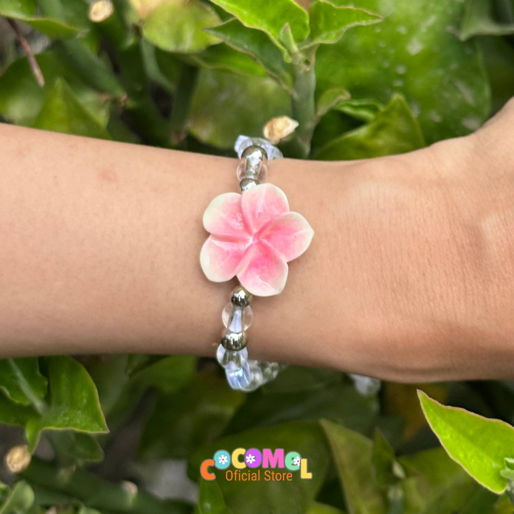 Jual Flower Bracllet Gelang Bunga Manik Manik Bentuk Bunga Elegan ...